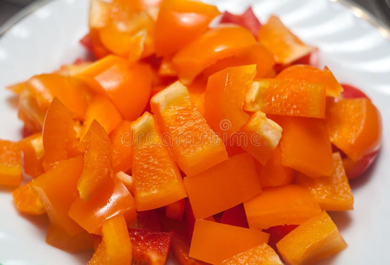 Chopped pepper stock image. Image of diet, vegetables - 28205985