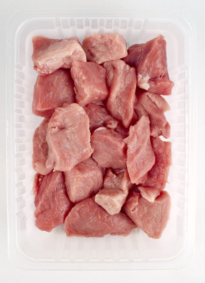 Chopped pork meat stock image. Image of steaks, plastic - 18482031