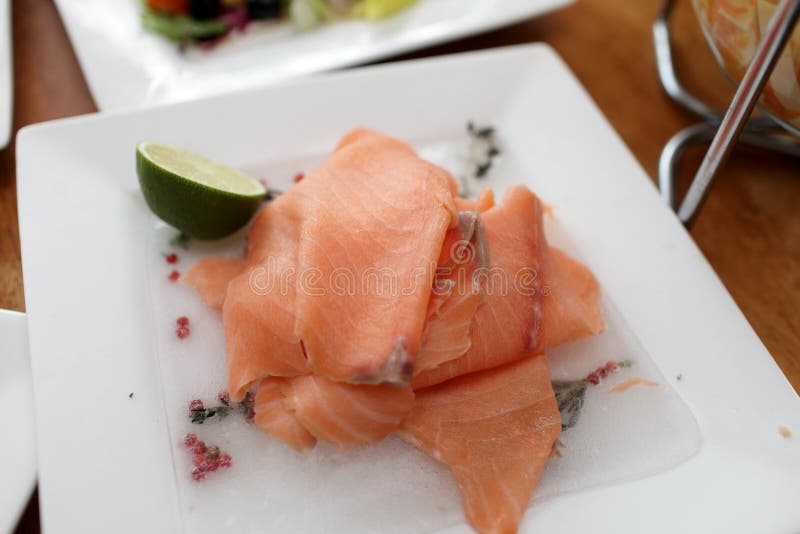 Chopped raw fish stock image. Image of kitchen, decoration - 52710201