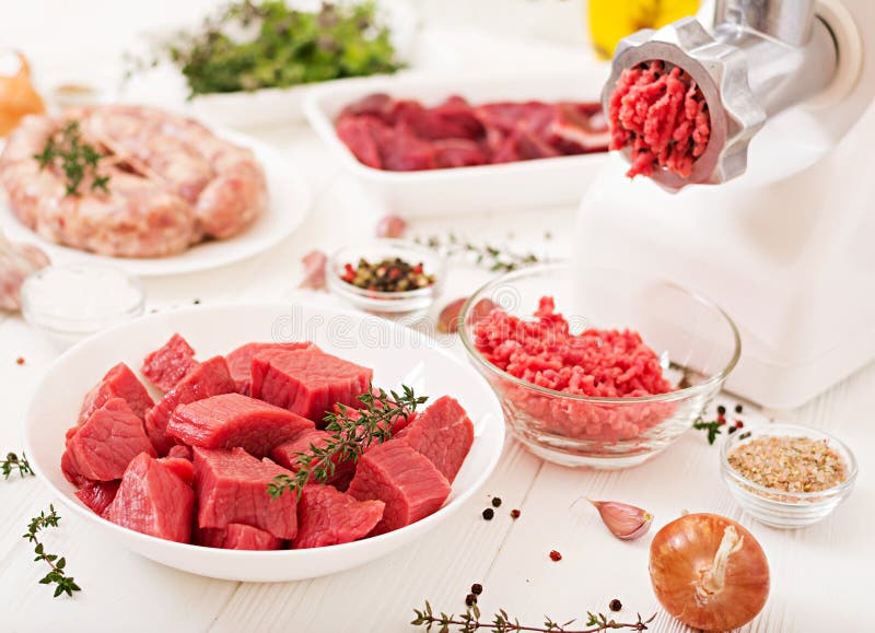 Forcemeat and sausage stock image. Image of forcemeat - 13156315