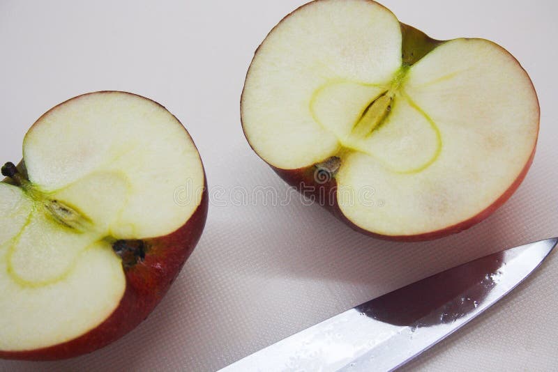 Apple stock photo. Image of food, knife, fresh, apple - 215835106