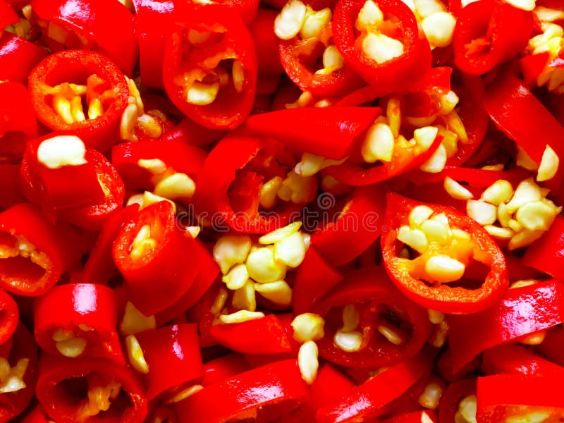 Chopped red chilies stock photo. Image of asian, chilli - 20615772