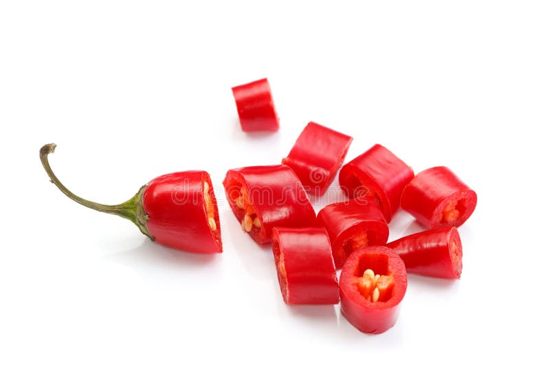 Chopped red chilli stock image. Image of fire, chop, vegetable - 19098203