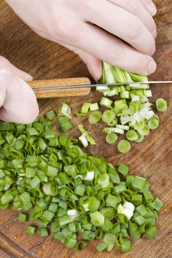 Chopped scallions stock image. Image of color, ingredient - 13797385