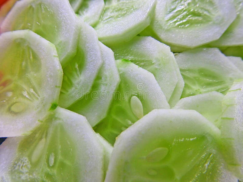 Chopped sliced cucumber stock photo. Image of macro - 193549996