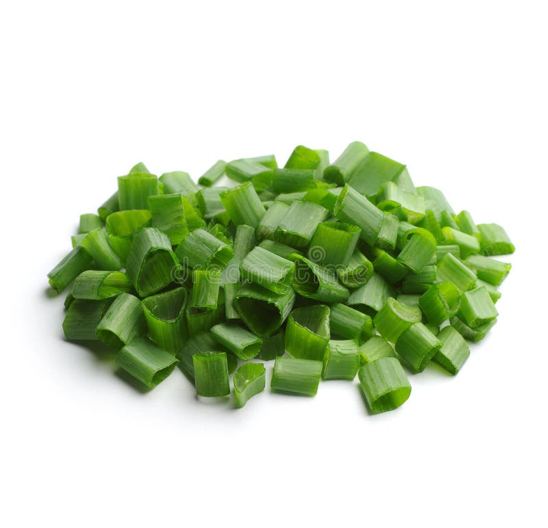 Chopped Spring Onions Closeup Stock Photo - Image of fresh, kitchen ...