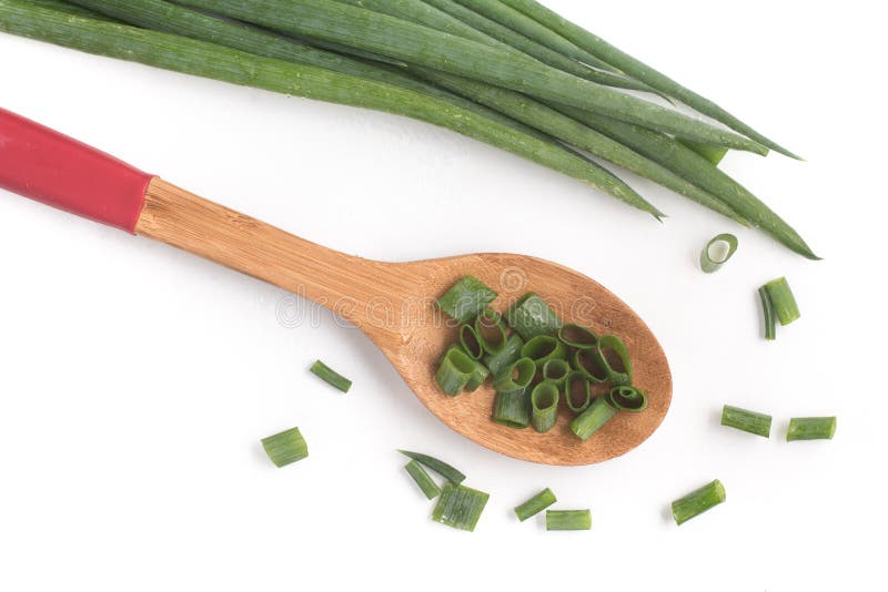 Chopped Spring Onions stock photo. Image of natural, chives - 89932018
