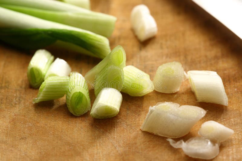 Chopped spring onions stock image. Image of farm, healthy - 29842519