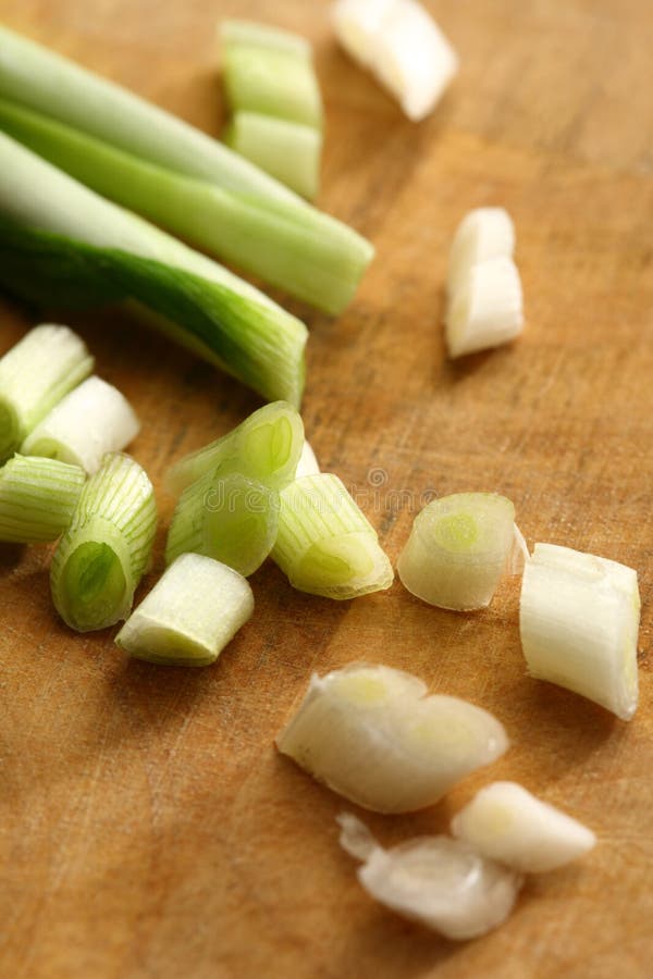 Chopped spring onions stock photo. Image of greenery - 29842514
