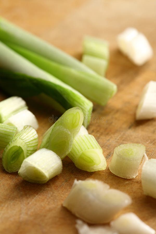 Chopped spring onions stock image. Image of fresh, spring - 29842527