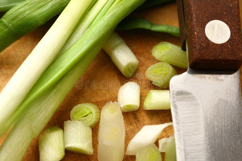 Chopped spring onions stock photo. Image of leaf, green - 29842558