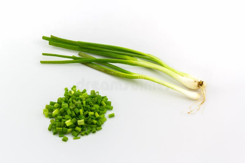 Chopped spring onions. stock photo. Image of vitamin - 61004828