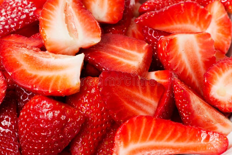 Chopped strawberries stock photo. Image of lifestyle - 54902438