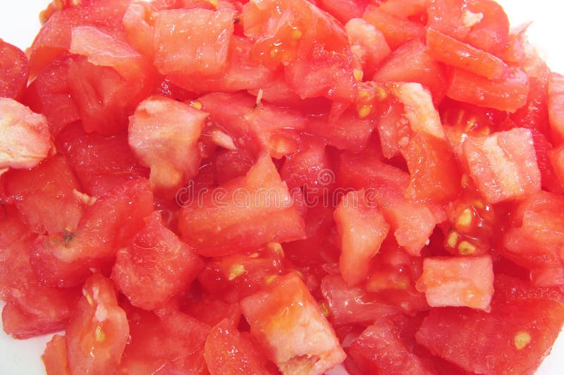 Chopped tomato stock image. Image of healthy, eating - 26431861