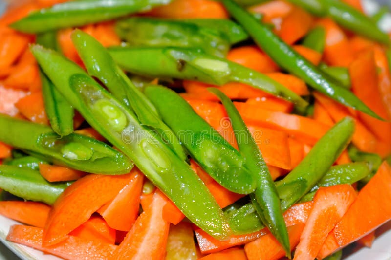 Chopped Vegetable Portrait Image Stock Photo - Image of beans, coral ...