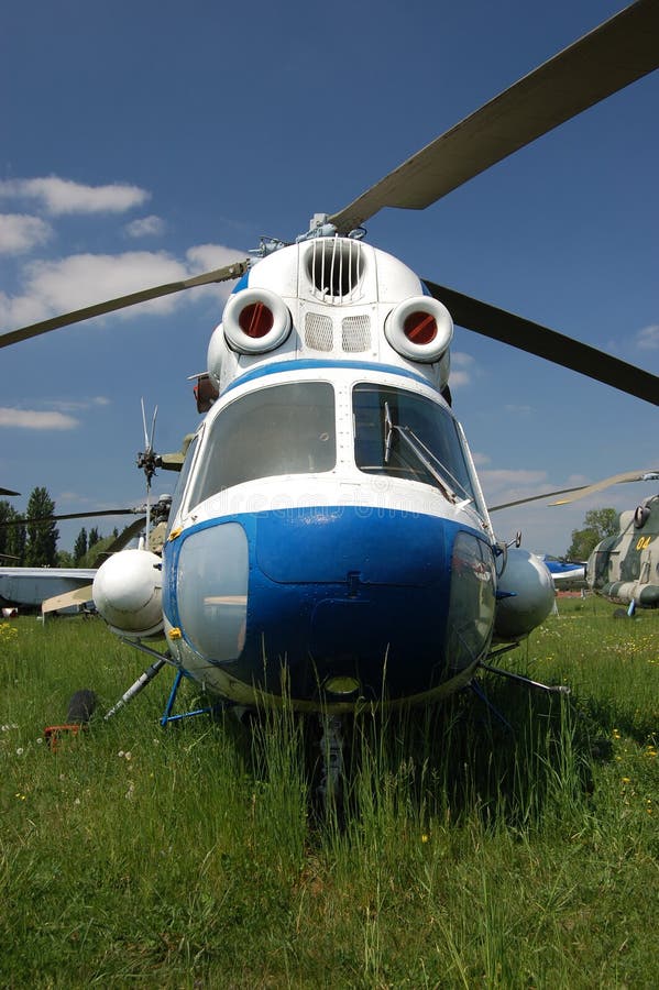 Very old helicopter stock image. Image of soviet, airport - 12537205