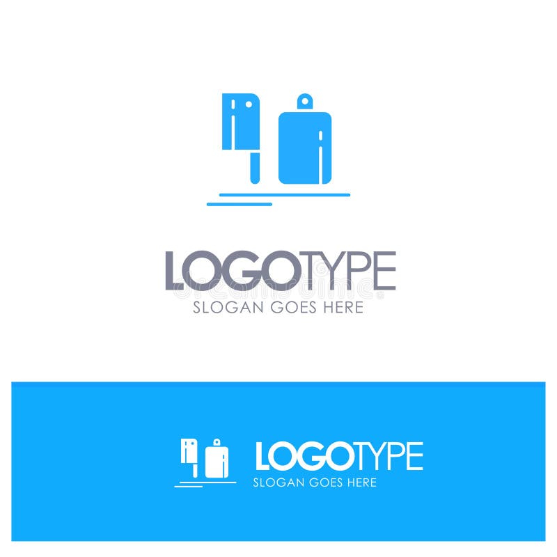 Chopper, Kitchen, Chef, Preparation, Food Blue Logo Vector Stock Vector ...