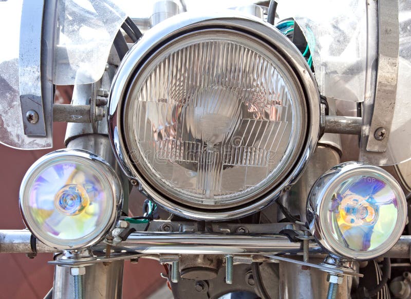 Chopper lights stock photo. Image of block, cycle, motor - 13809594