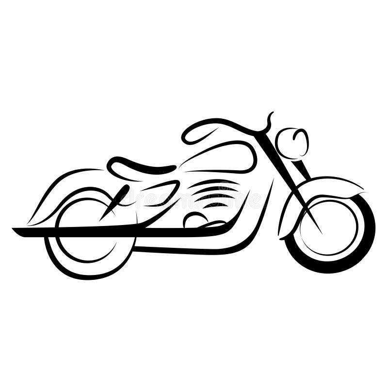 Chopper motorcycle logo stock illustration. Illustration of cartoon ...