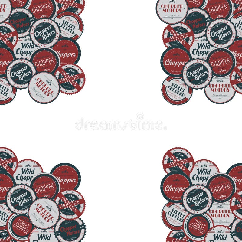 Chopper Motorcycle Label Sticker Stock Vector - Illustration of design ...