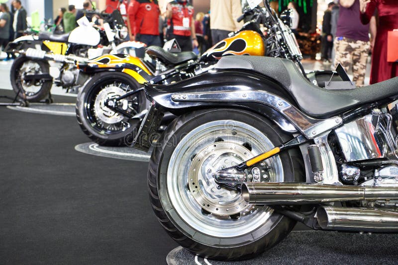 Chopper motorcycle wheels editorial photography. Image of motorcycle ...