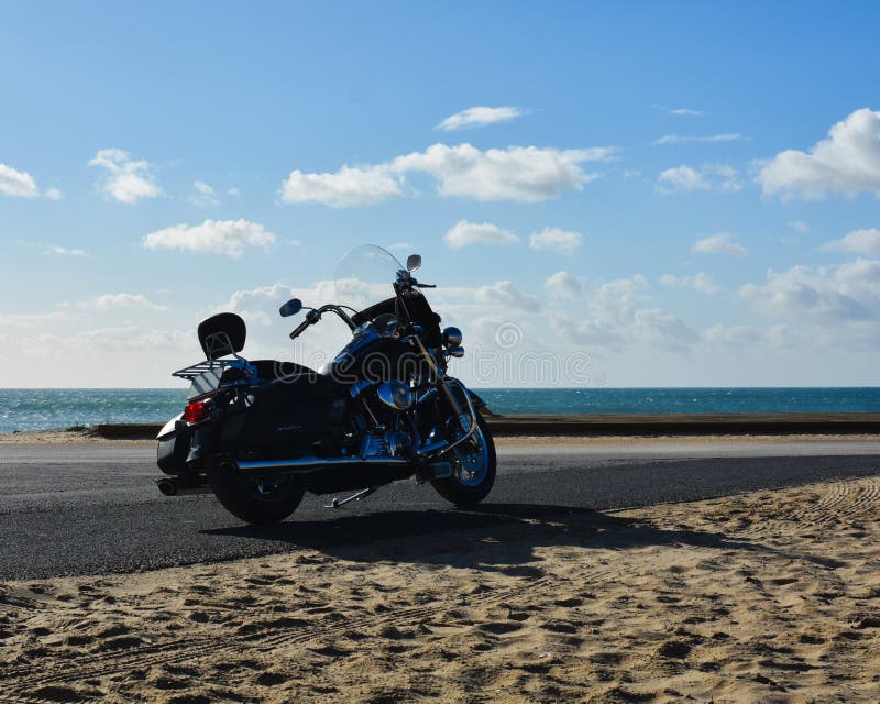 Chopper on the ocean beach editorial photo. Image of beach - 138292436
