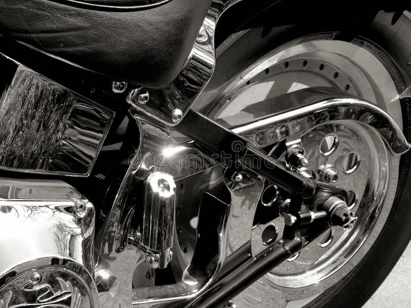 Chopper rear editorial stock photo. Image of nuts, shine - 645483