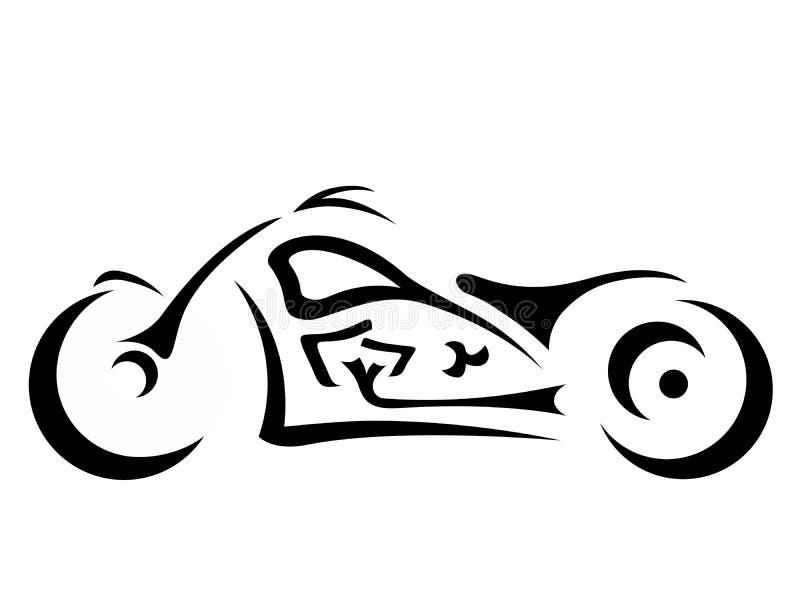 Chopper symbol stock illustration. Illustration of tire - 12201151