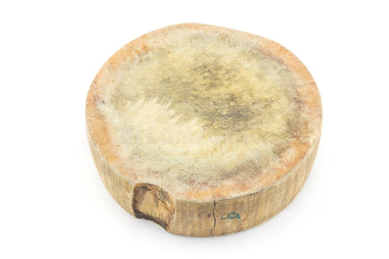 Chopping Block on White Background Stock Photo - Image of cooking ...