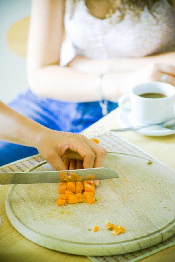 Chopping carrots stock image. Image of vegetable, carrots - 2715699