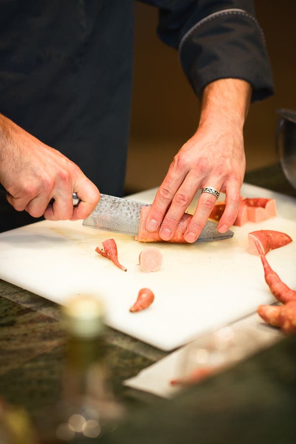 Chopping Yams stock image. Image of hands, cooking, cuttingboard - 53487035