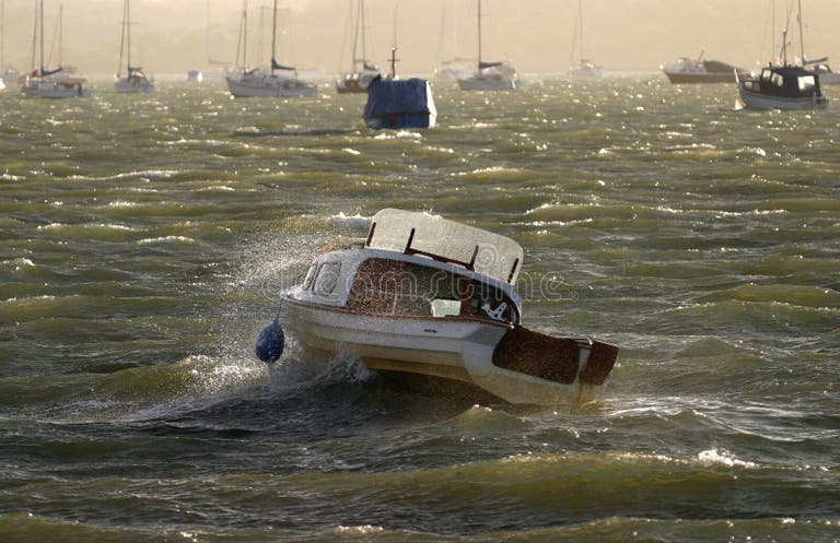 Choppy Seas stock photo. Image of beach, nature, mooring - 60218