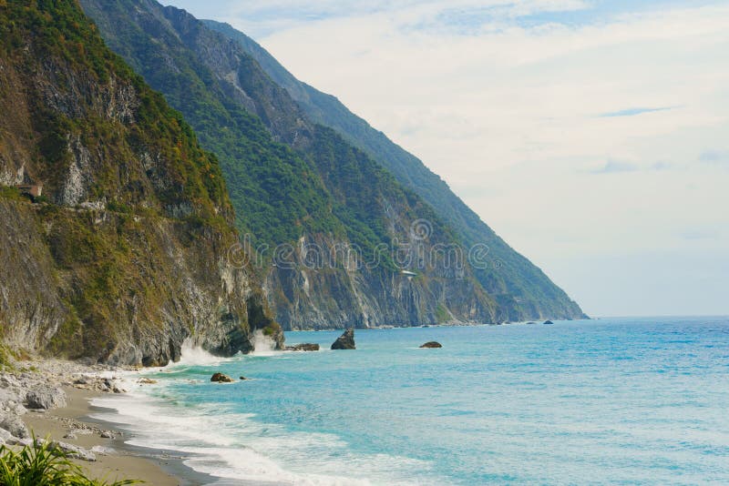 The Choppy Waves Come and Go from the Ocean Stock Image - Image of blue ...