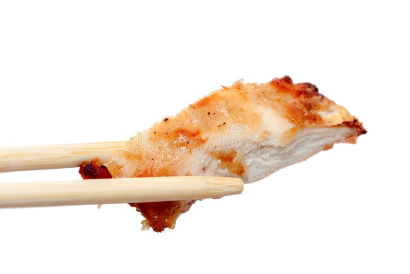 Chopstick and Chicken Breast with Sauce Stock Photo - Image of chinese ...