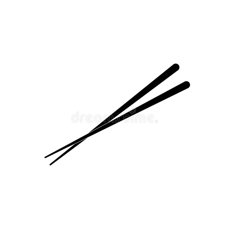 Chopstick icon logo vector stock vector. Illustration of noodles ...
