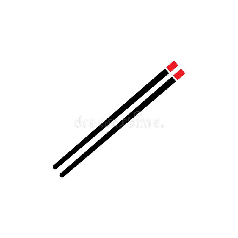 Chopstick icon logo vector stock vector. Illustration of asia - 232938509