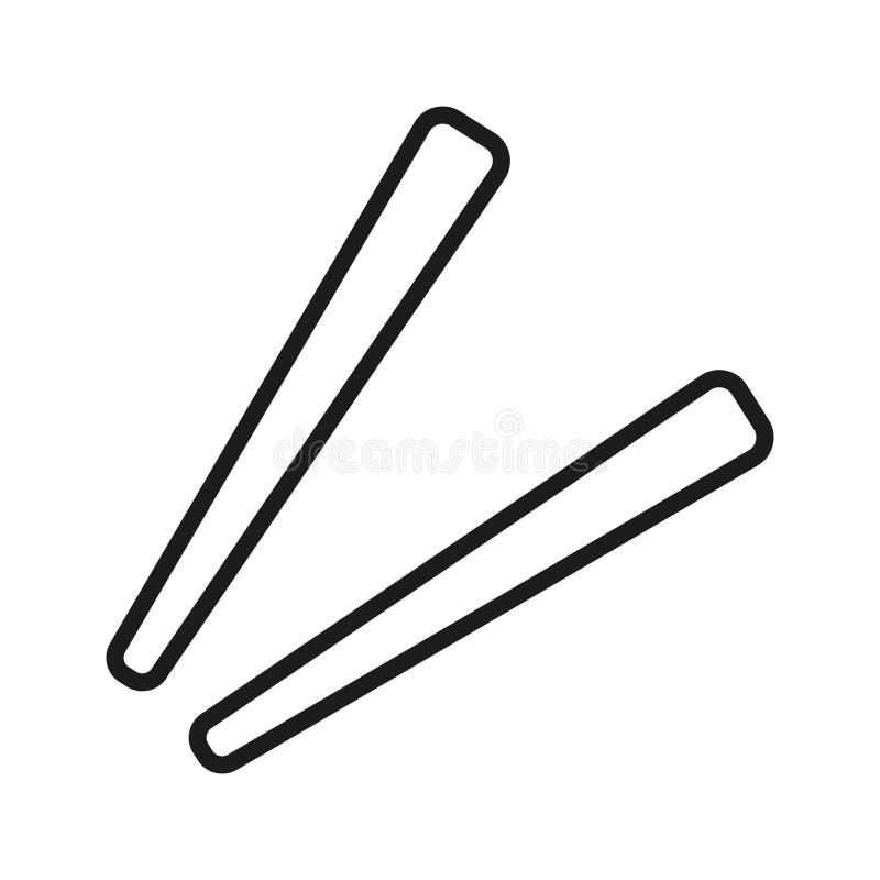 Chopstick Icon Vector Design Templates Simple and Modern Stock Vector ...