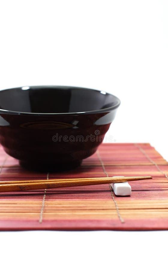Chopsticks in Asian Set Table Stock Image - Image of dining, close ...