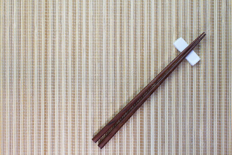 Chopsticks in Asian Set Table Stock Image - Image of plate, food: 29553245