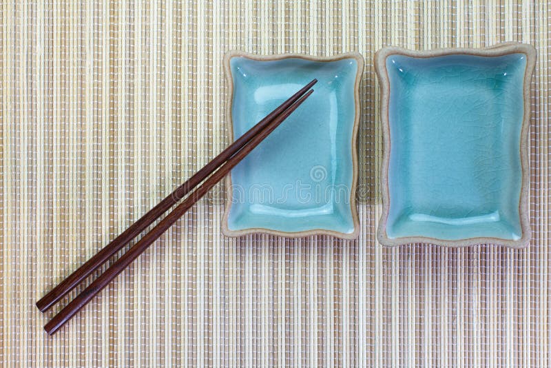 Chopsticks in Asian Set Table Stock Photo - Image of wood, east: 29553600