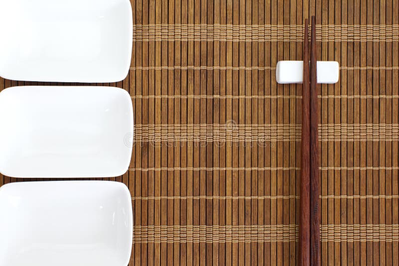 Chopsticks and Asian Table Setting Stock Image - Image of decoration ...