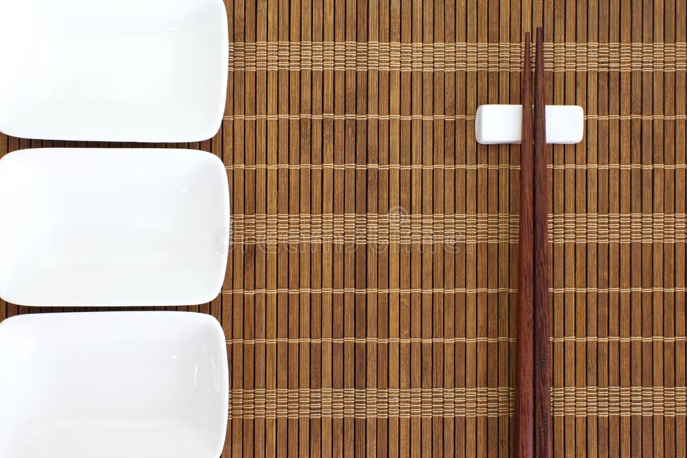 Chopsticks and Asian Table Setting Stock Image - Image of decoration ...