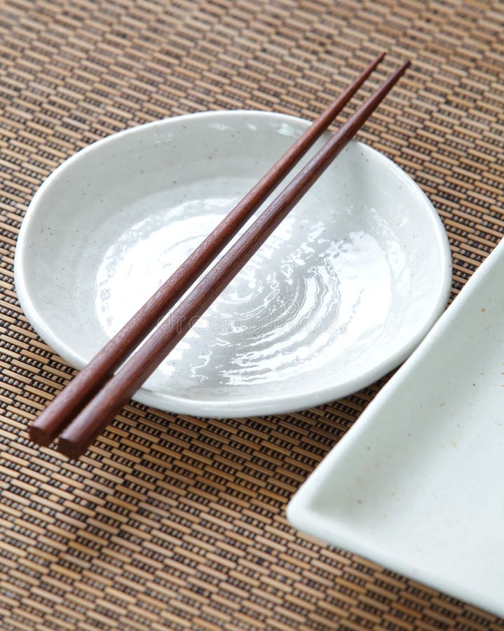Chopsticks and Asian Table Setting Stock Photo - Image of kitchen, meal ...