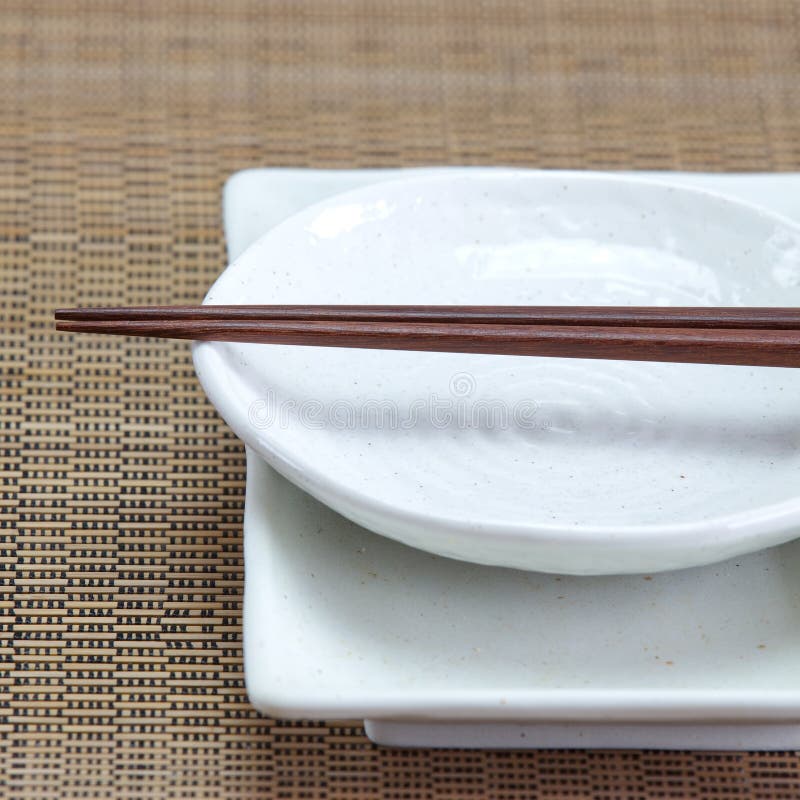 Chopsticks and Asian Table Setting Stock Image - Image of oriental ...