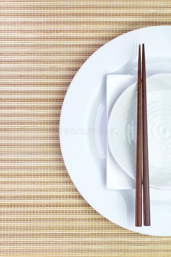 Chopsticks and Asian Table Setting Stock Image - Image of dinner, bowl ...