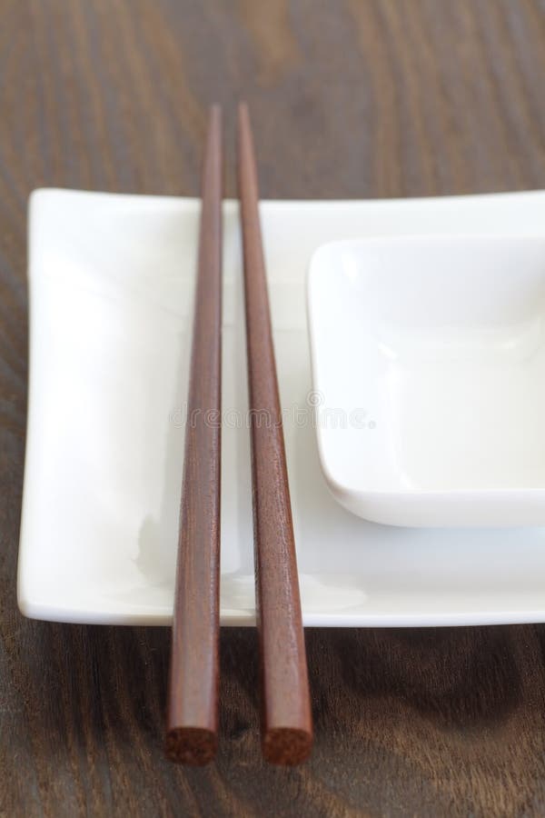 Chopsticks and Asian Table Setting Stock Photo - Image of table, east ...