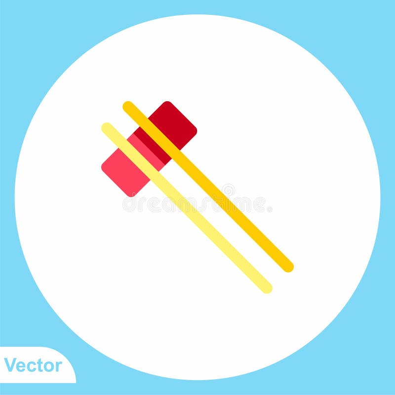 Chopsticks Vector Icon Sign Symbol Stock Illustration - Illustration of ...