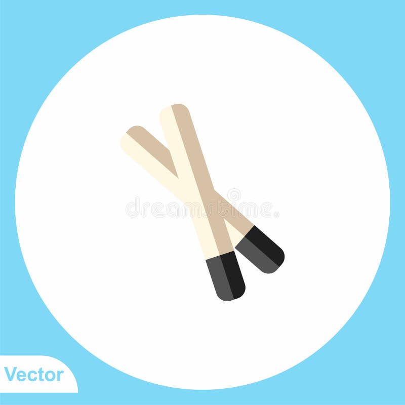Chopsticks Vector Icon Sign Symbol Stock Illustration - Illustration of ...
