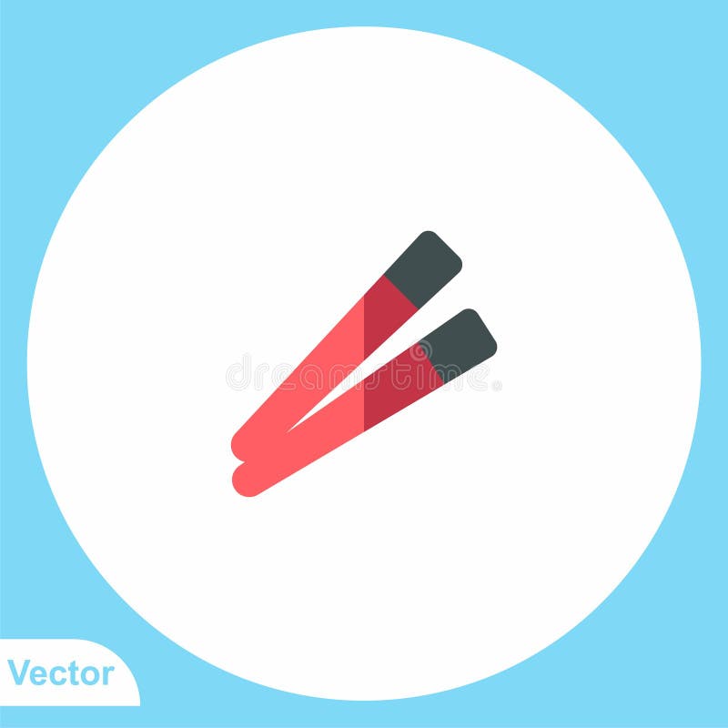 Chopsticks Vector Icon Sign Symbol Stock Illustration - Illustration of ...