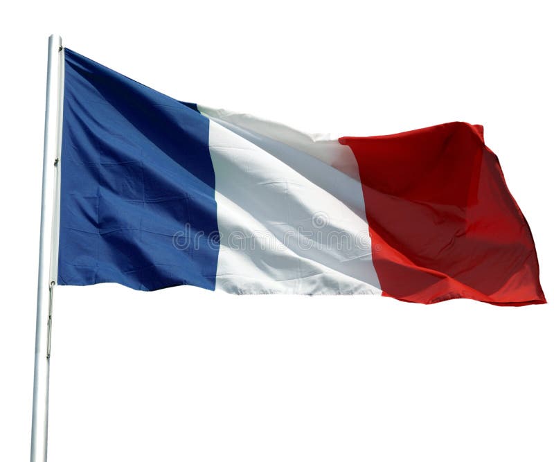 Chorągwiany francuz zdjęcie stock. Obraz złożonej z biały - 13261288